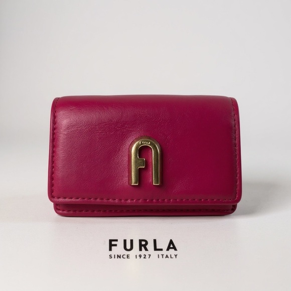 Furla | Accessories | Furla Fuchsia Leather Card Holder With Dust Bag ...